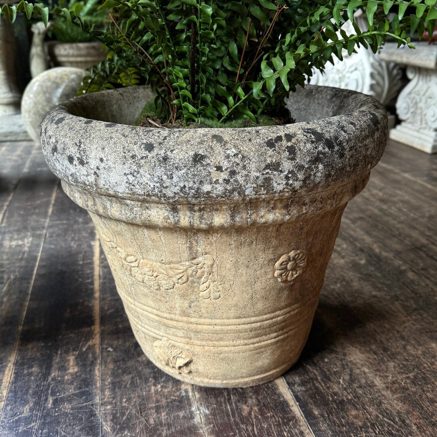 Nicely Weathered Garden Pot | Vintage Garden Planter | Henderson's