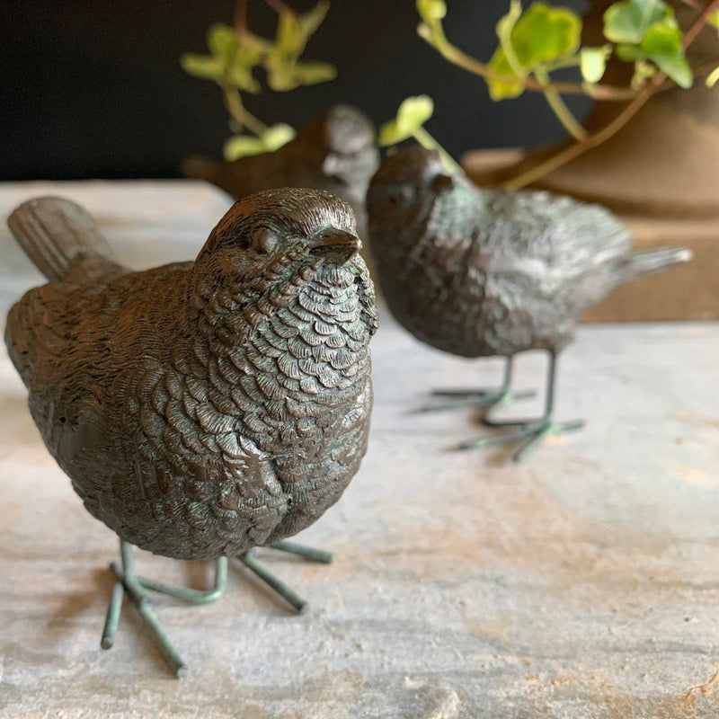 Trio of Birds | Bird Sculptures | Set of 3 Birds | Henderson's
