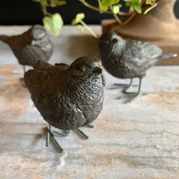 Trio of Birds | Bird Sculptures | Set of 3 Birds | Henderson's